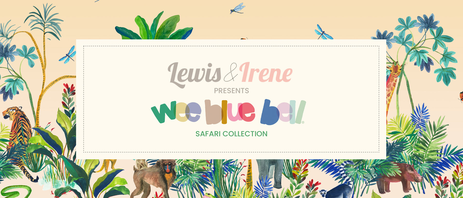 Safari Collection by Wee Blue Bell Archives - Lewis & Irene (US)
